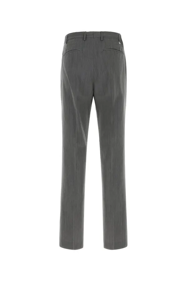 PT TORINO Cotton Blend Edge Pants - Grey