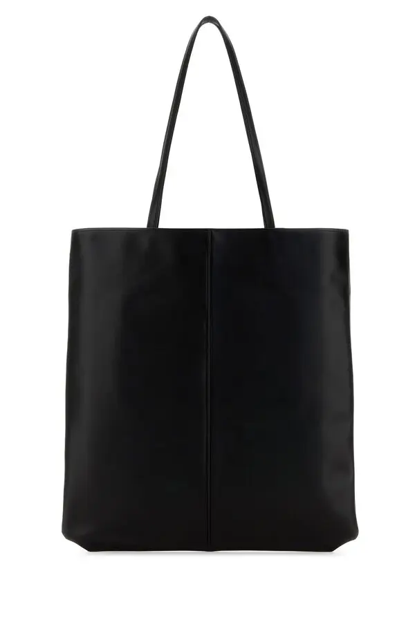JIL SANDER Leather Shopping Bag - Black