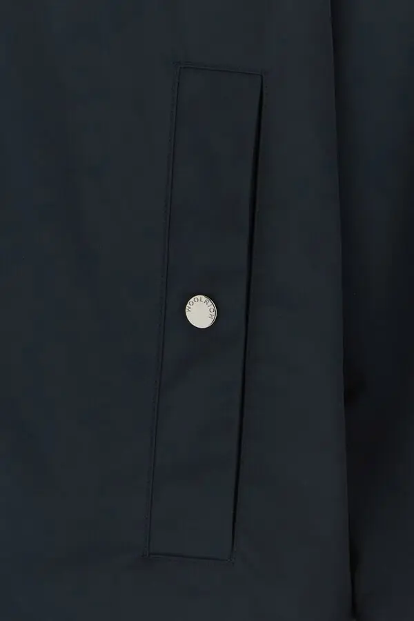 Woolrich Polyester Zip-up Jacket With Printed Logo - Blue