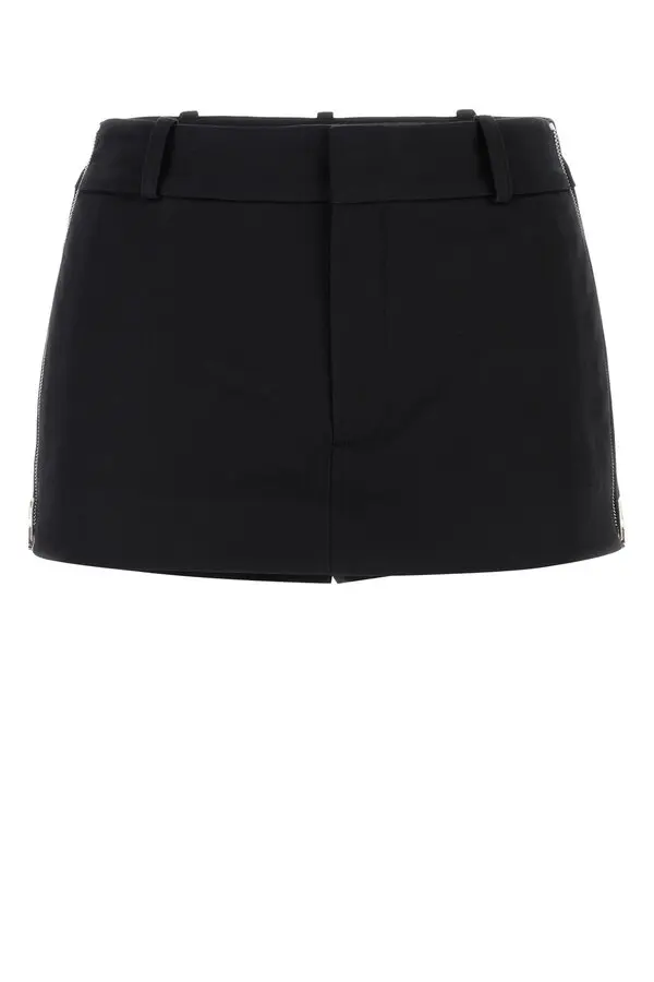 Alexander Wang Cotton Pant-skirt With Embroidered Logo