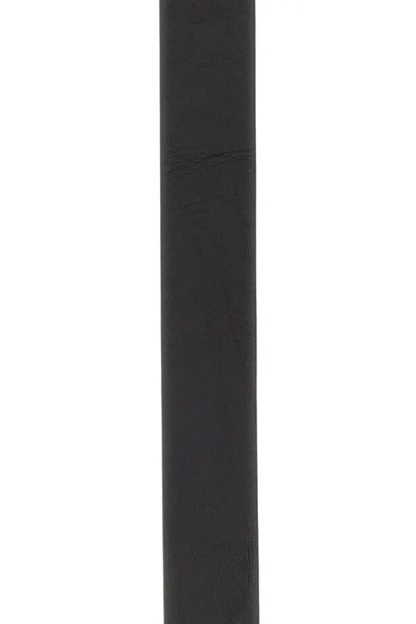 Dsquared2 Leather Belt With Logo Buckle
