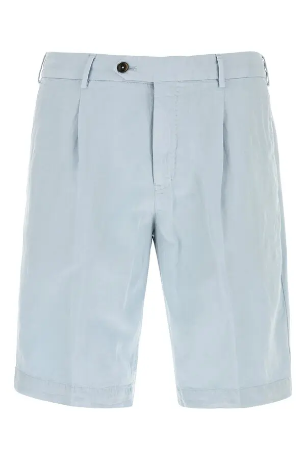 PT TORINO Lyocell Blend Bermuda Shorts - Blue