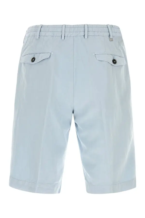 PT TORINO Lyocell Blend Bermuda Shorts - Blue