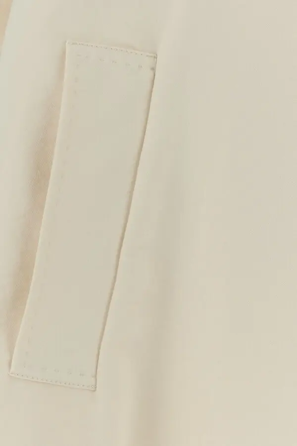 Herno Jersey Trench Coat With Metal Logo Plate