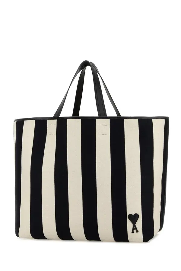 Ami Embroidered Canvas Shopping Bag