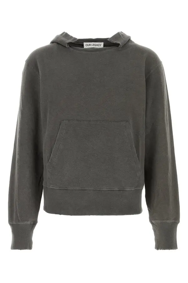 Our Legacy Graphite Cotton Blend Sweatshirt