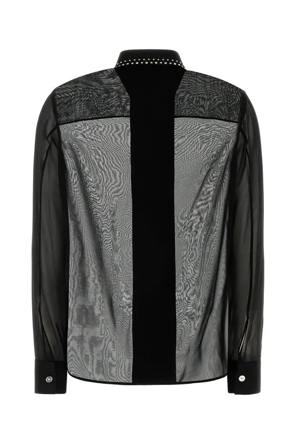Versace Embellished Silk Shirt