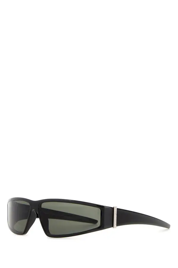 Alexander McQueen Acetate Wraparound Sunglasses - Black