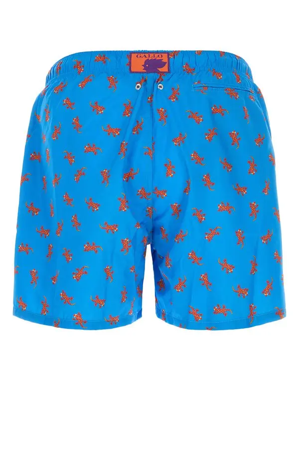 GALLO Printed Polyester Swimming Shorts