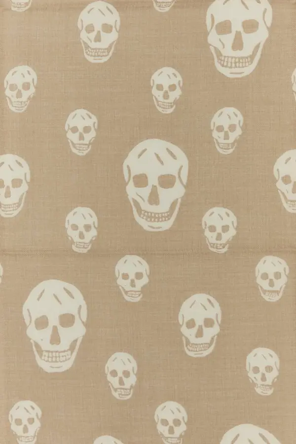 Alexander McQueen Printed Chiffon Foulard - White