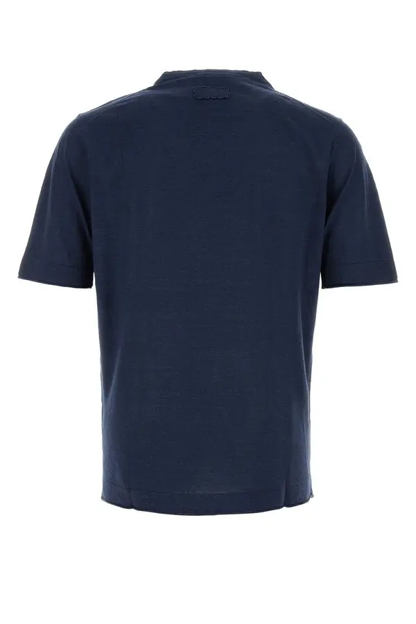 PALTO' Navy Knit T-shirt