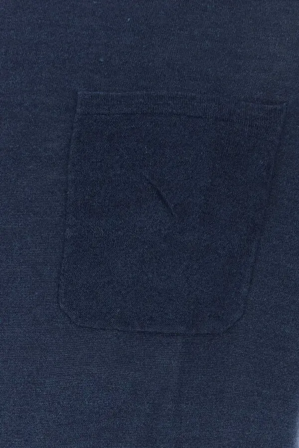PALTO' Navy Knit T-shirt