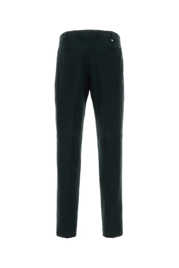PT TORINO Lyocell Blend Tailored Trousers - Black