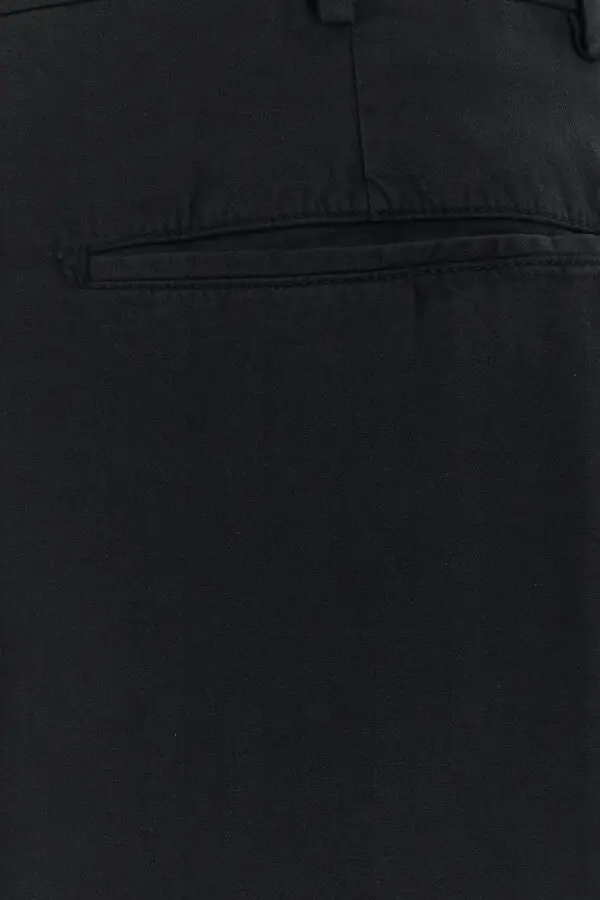PT TORINO Lyocell Blend Tailored Trousers - Black