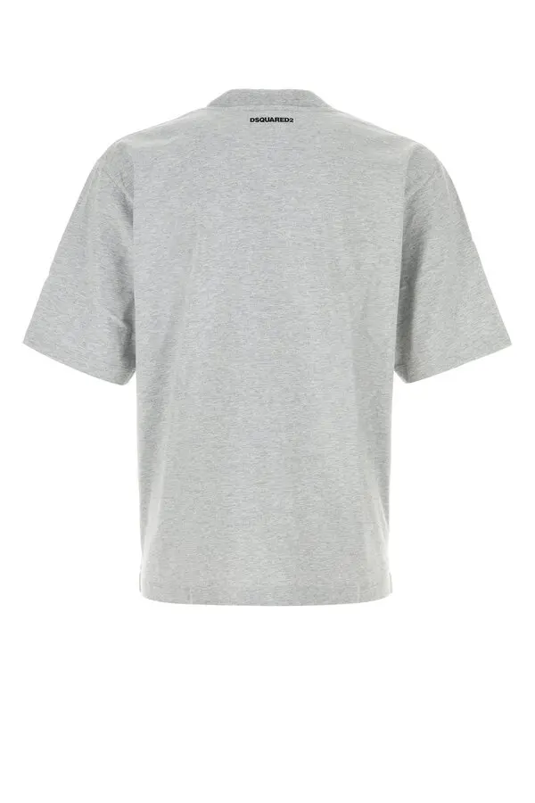 Dsquared2 Melange Cotton Oversize T-shirt - Grey