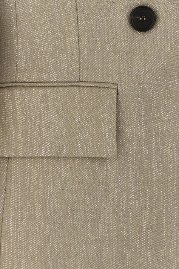 Brunello Cucinelli Cappuccino Twill Blazer - Light Brown