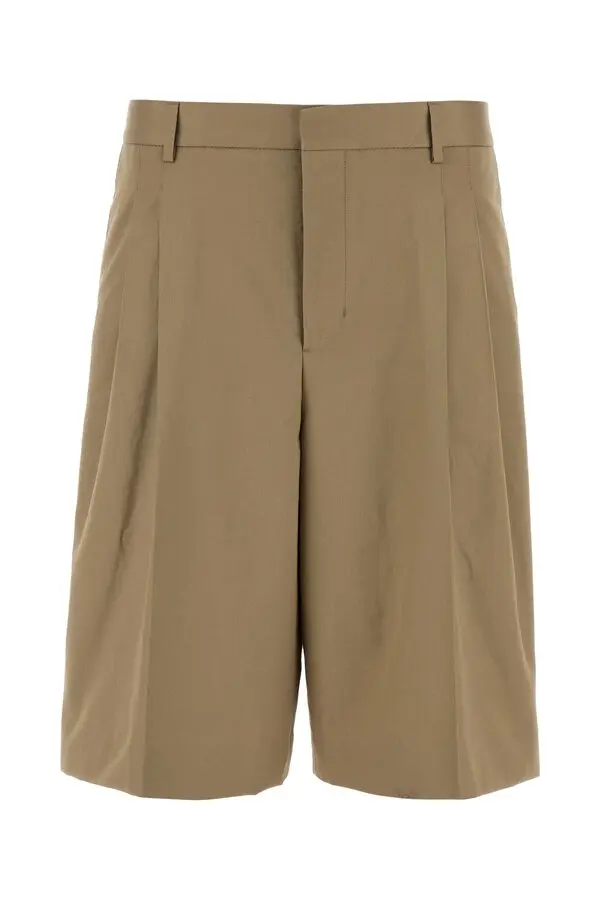 AMI Paris Dove Cotton Bermuda Shorts - Grey