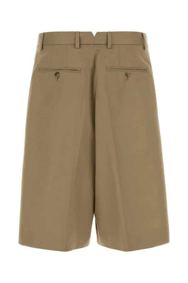 AMI Paris Dove Cotton Bermuda Shorts - Grey