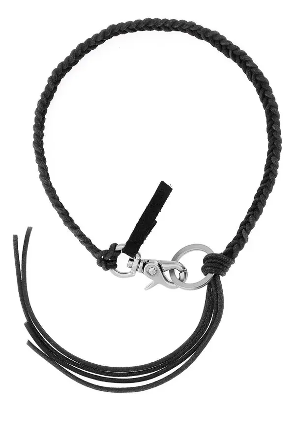 Our Legacy Leather Ladon Necklace - Black