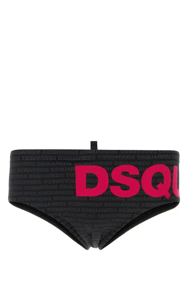Dsquared2 Printed Stretch Nylon Swimming Brief