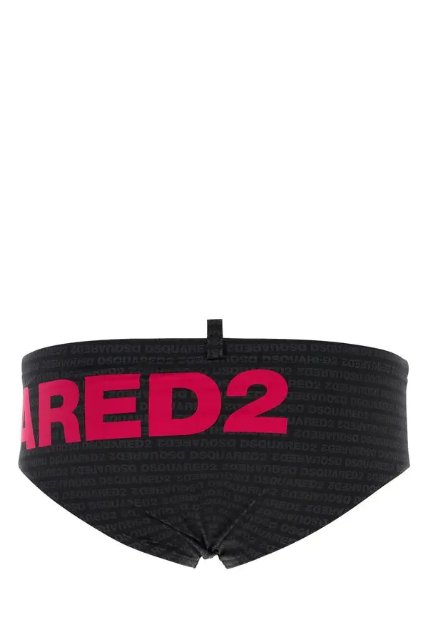 Dsquared2 Printed Stretch Nylon Swimming Brief