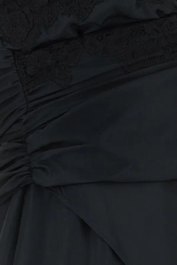 Moschino Satin Dress With Lace Insert