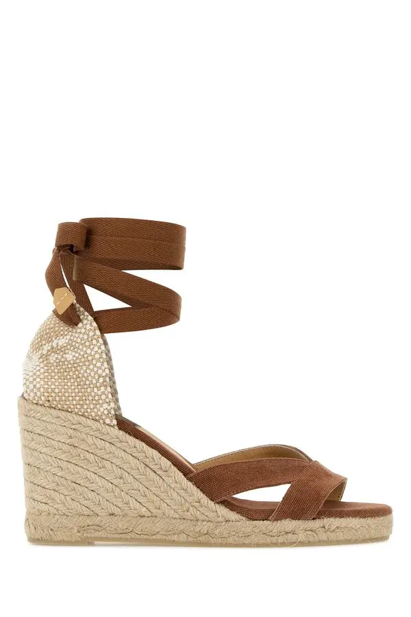CastaÑer Canvas Bailey Wedge Espadrilles - Brown