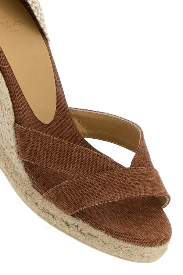 CastaÑer Canvas Bailey Wedge Espadrilles - Brown