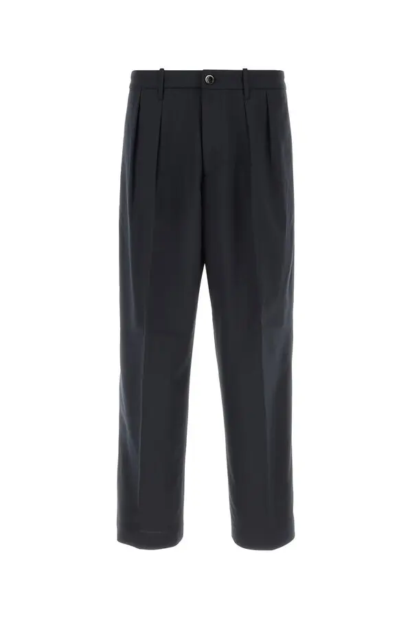 NINE:INTHE:MORNING Navy Twill Kai Pant - Blue