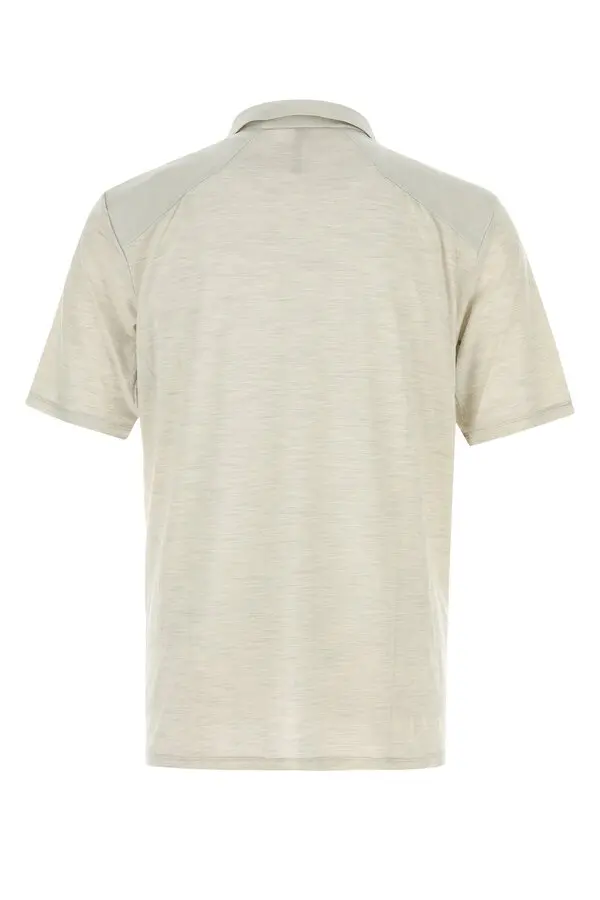Veilance Melange Light Wool Blend Frame Polo Shirt