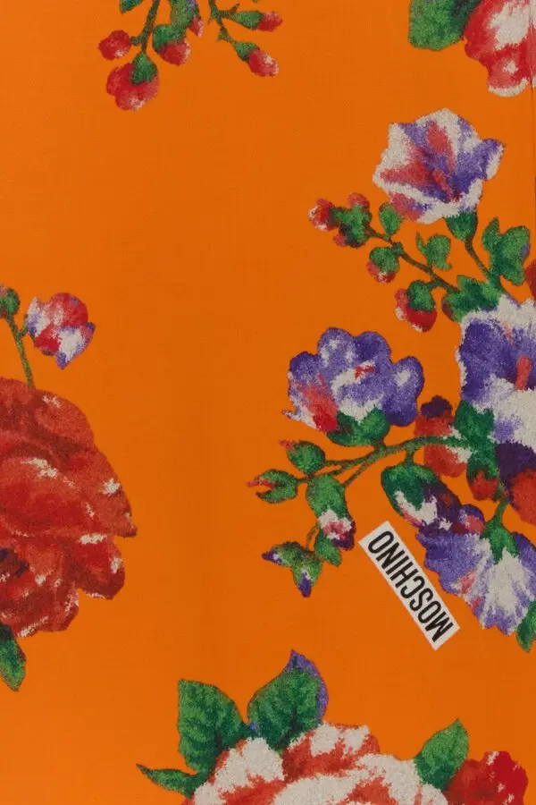 Moschino Floral Print Satin Shirt
