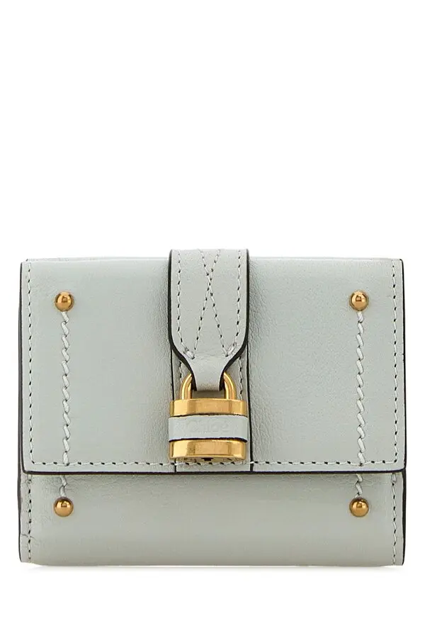 Chloé Pastel Light Leather Mini Paddington Wallet - Blue