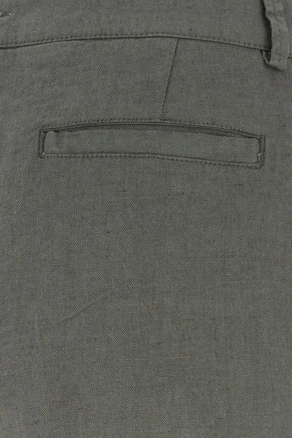 Gimaguas Linen Blend Bermuda Shorts With Inverted Pleats