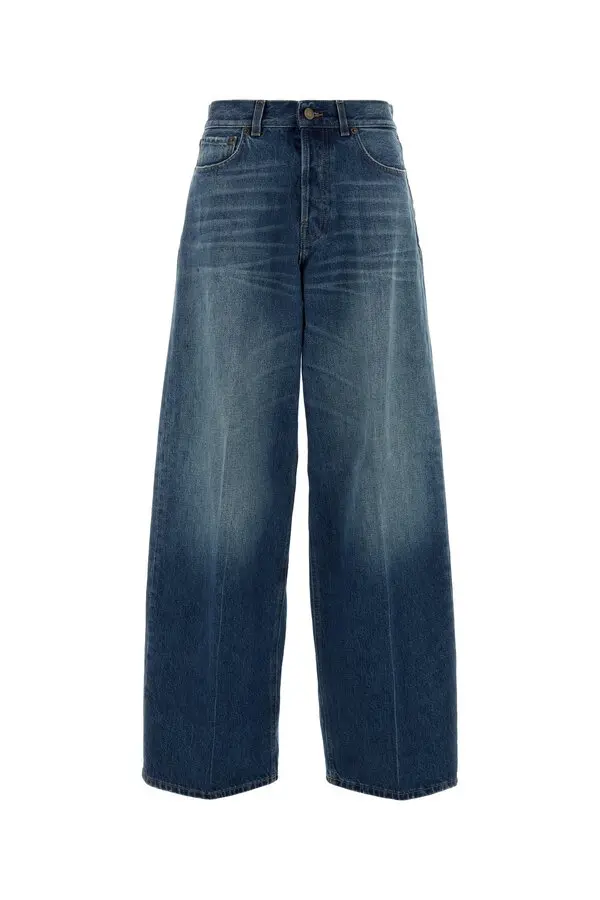 HAIKURE Bethany Baggy Stonewashed Denim Jeans - Blue
