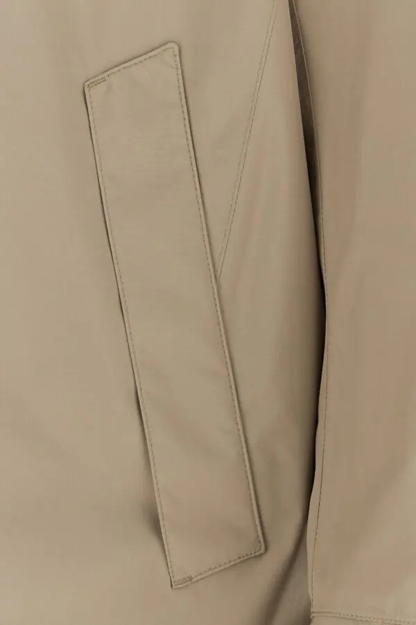 Herno Cappuccino Polyester Jacket With Detachable Hood