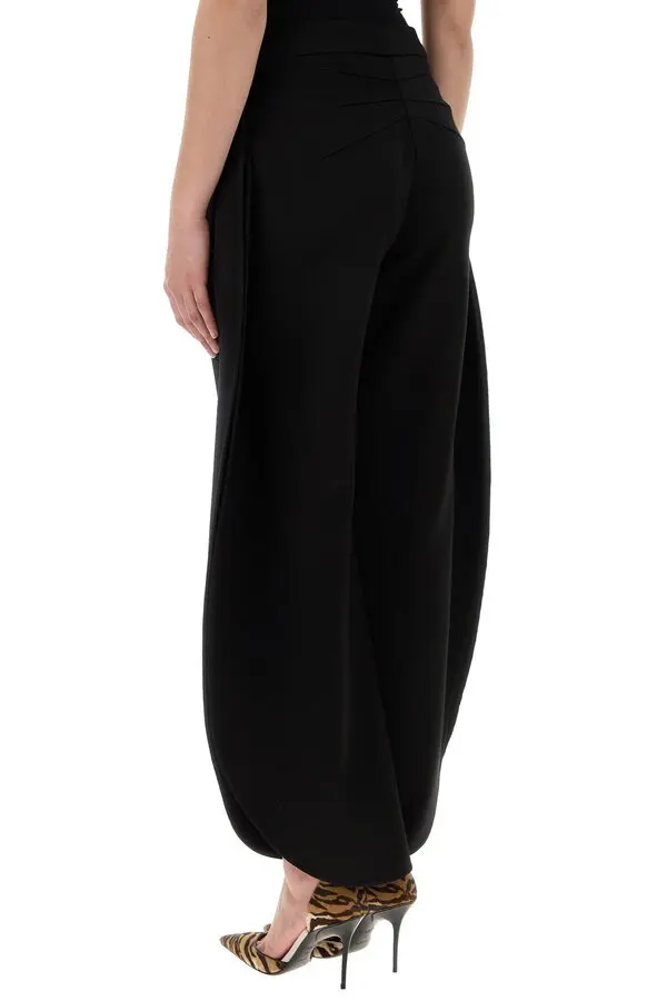 Alaïa Wool Petal Wide-leg Trousers
