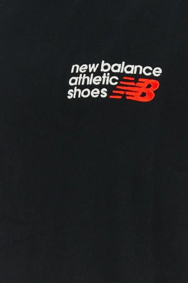 NEW BALANCE Cotton T-shirt - Black