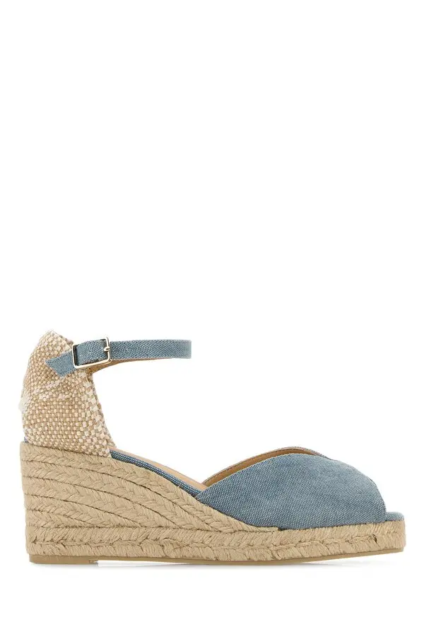 CastaÑer Bianca Canvas Wedge Espadrilles - Blue