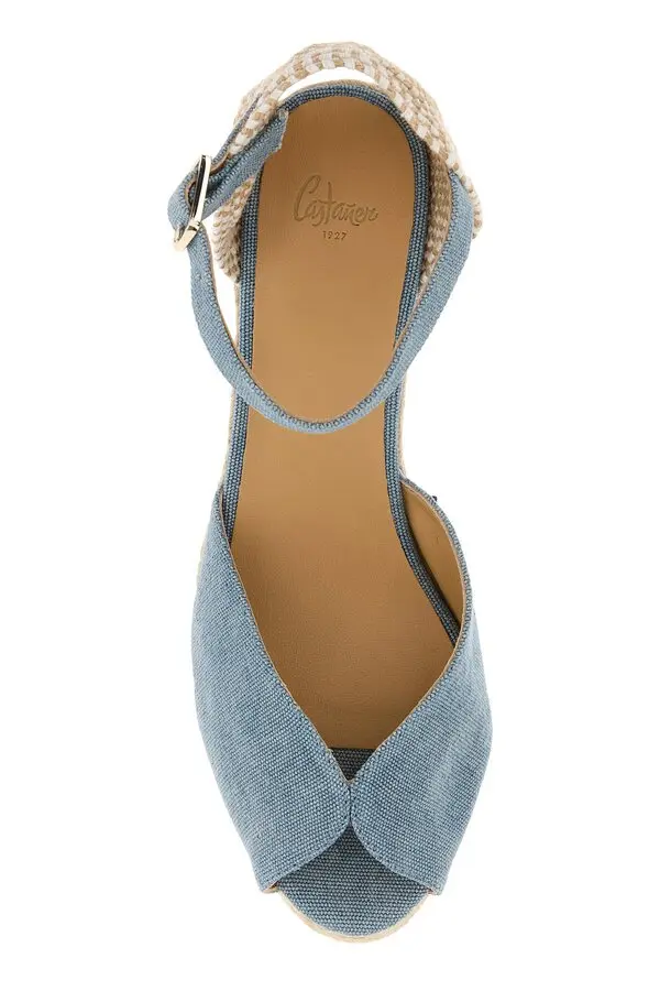 CastaÑer Bianca Canvas Wedge Espadrilles - Blue