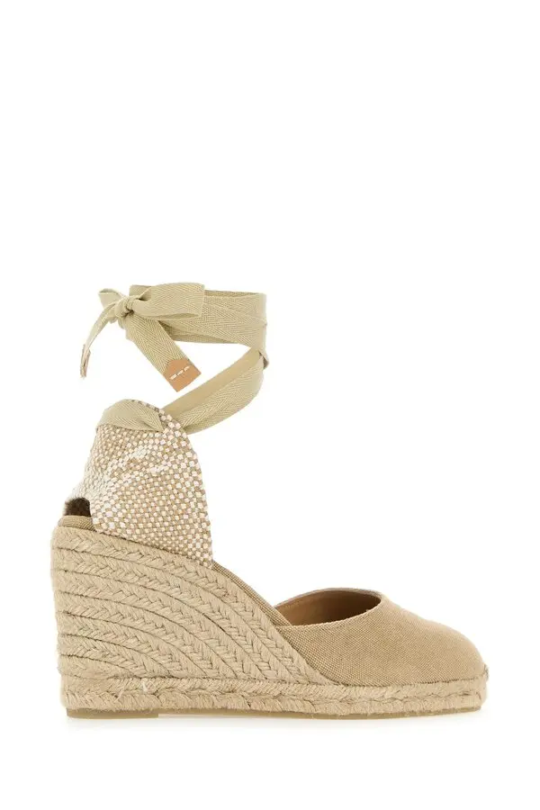 CastaÑer Carina Canvas Wedge Espadrilles - Light Brown