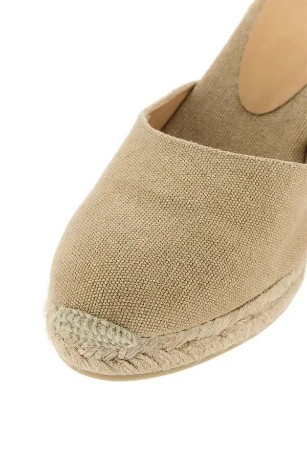 CastaÑer Carina Canvas Wedge Espadrilles - Light Brown