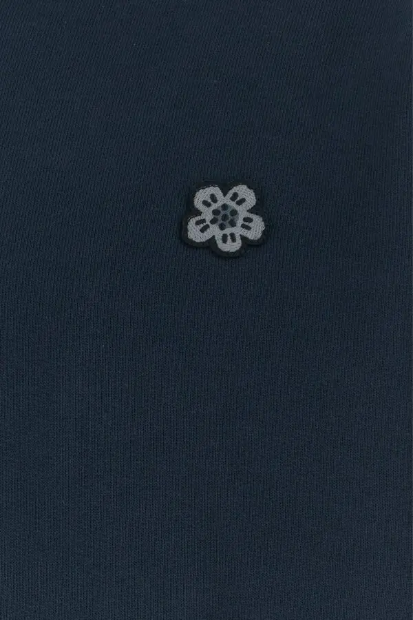 Kenzo Cotton Zip-up Hoodie With Boke Flower Appliqu
