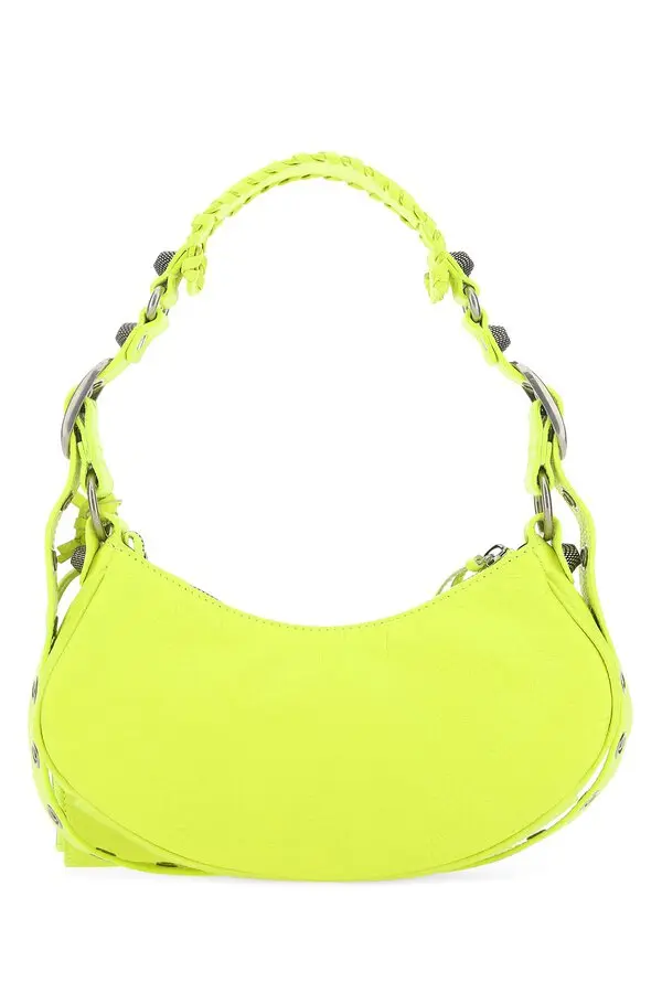 Balenciaga Le Cagole Xs Shoulder Bag In Fluorescent Nappa Leather