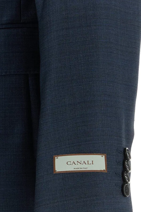 Canali Navy Wool Suit - Blue
