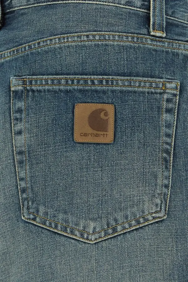 Carhartt Work In Progress Vintage Effect Denim Aaron Pant - Blue