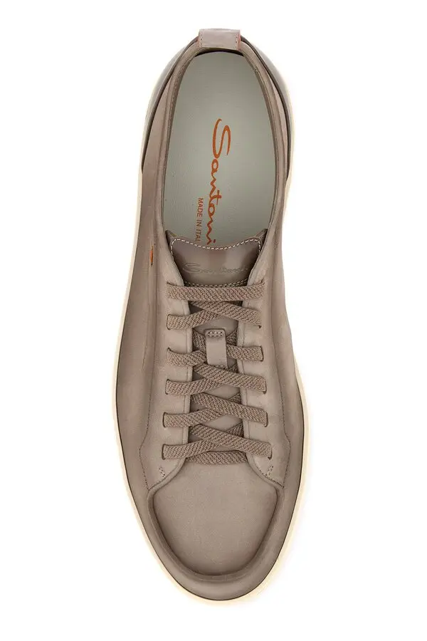 Santoni Embossed Leather Sneakers