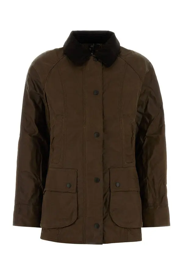 Barbour Mud Cotton Beadnell Jacket - Brown