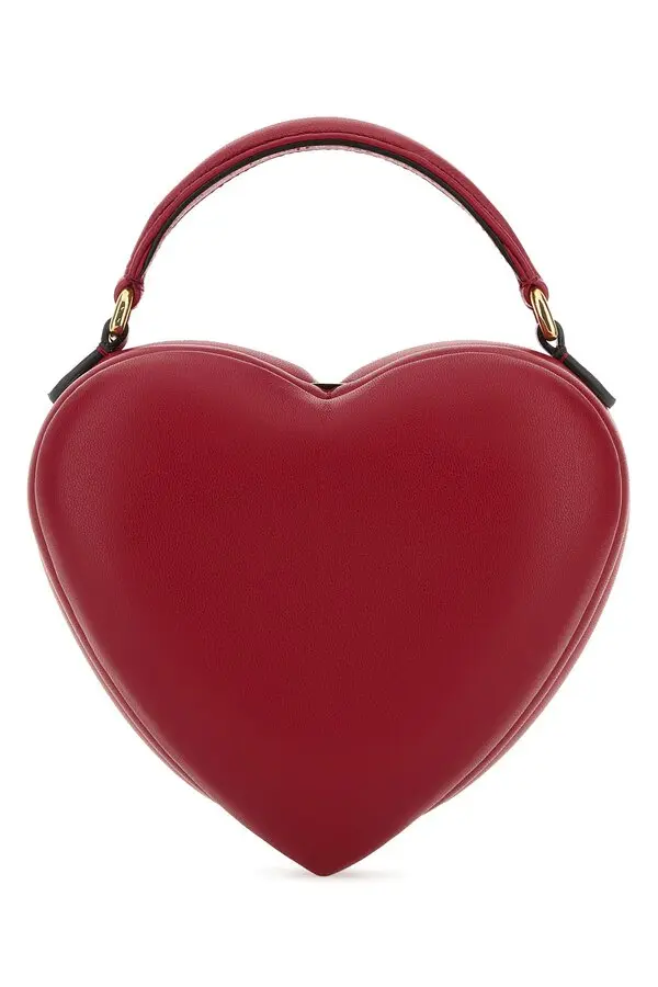 Moschino Heart Shaped Nappa Leather Handbag