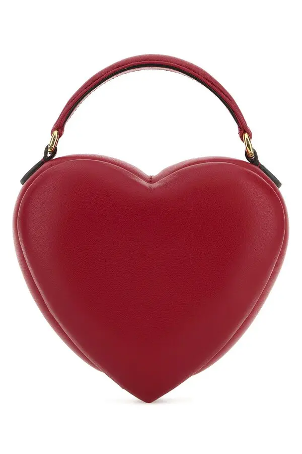 Moschino Heart Shaped Nappa Leather Handbag