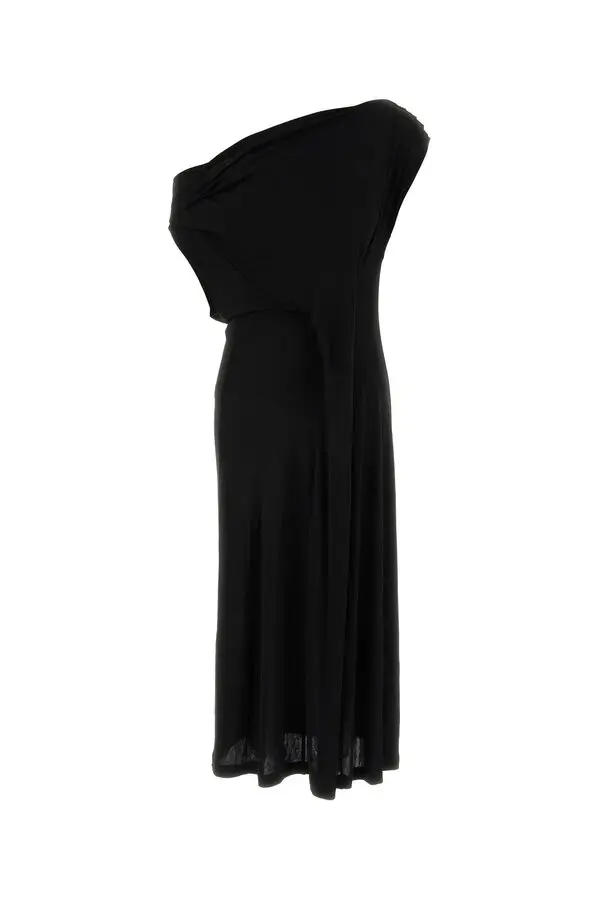 Co Jersey One-shoulder Dress - Black